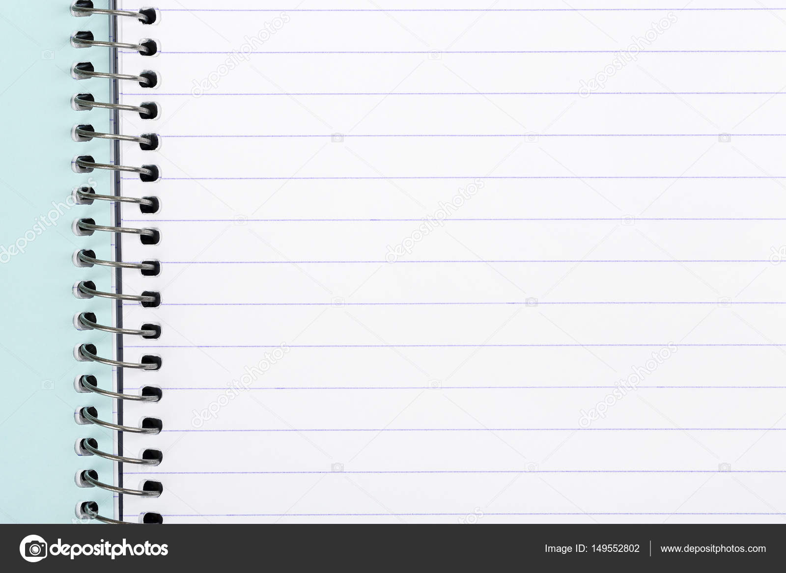 Blank notebook background ⬇ Stock Photo, Image by © costasz #149552802