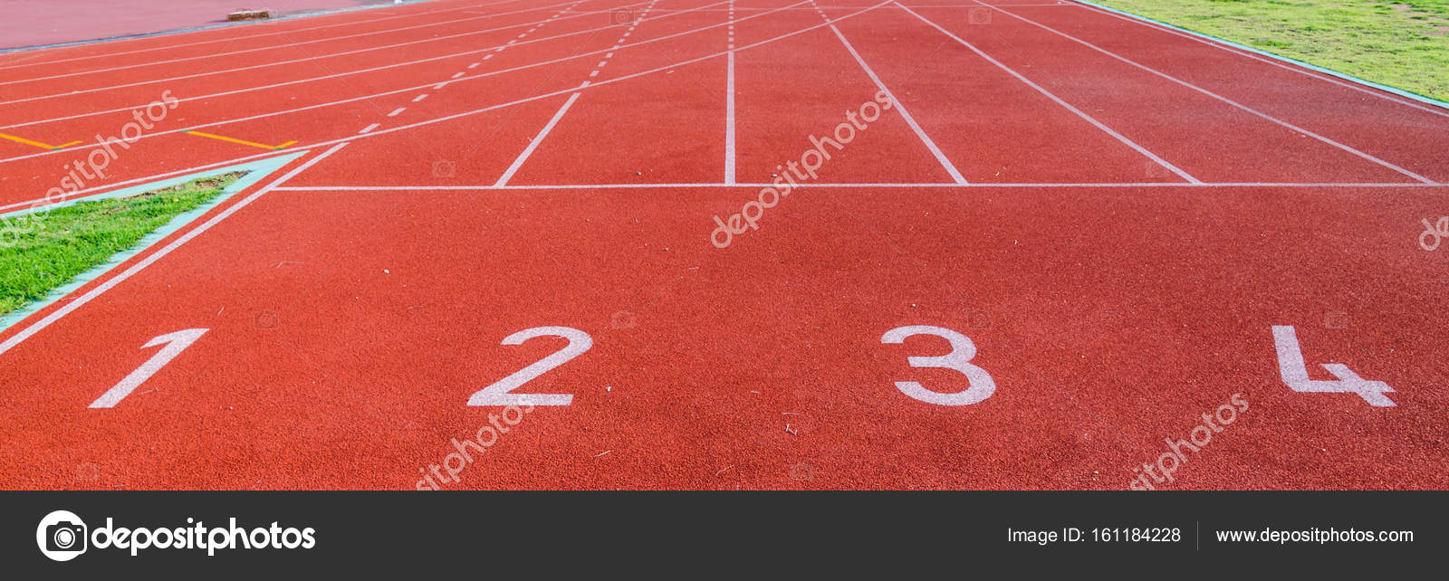 Running track numbers 1 2 3. — Stock Photo © ohmega1982 #161184228