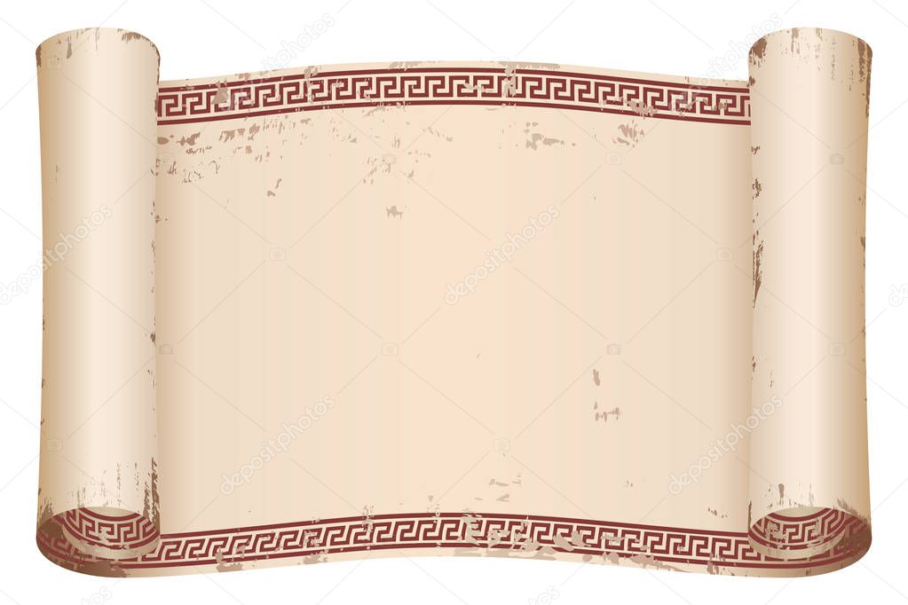 Papiro griego antiguo. 2023