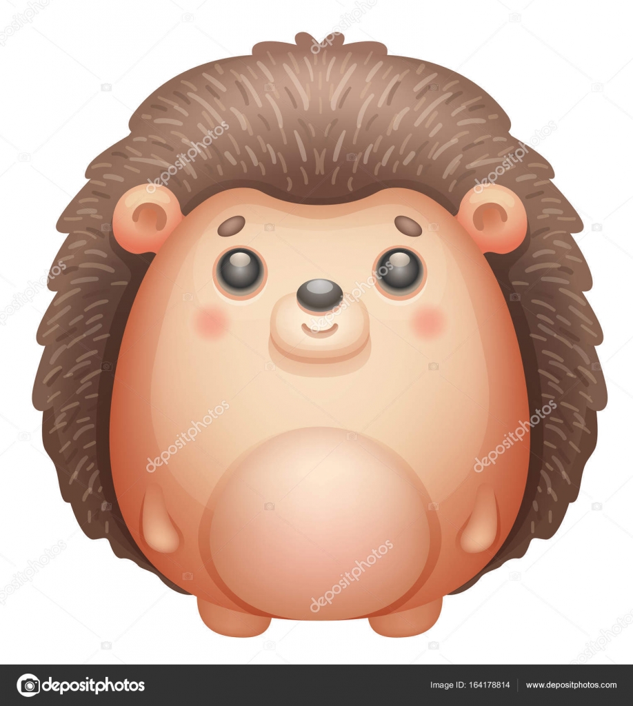 Lindo erizo de dibujos animados Vector de stock #164178814 de ©Real ...