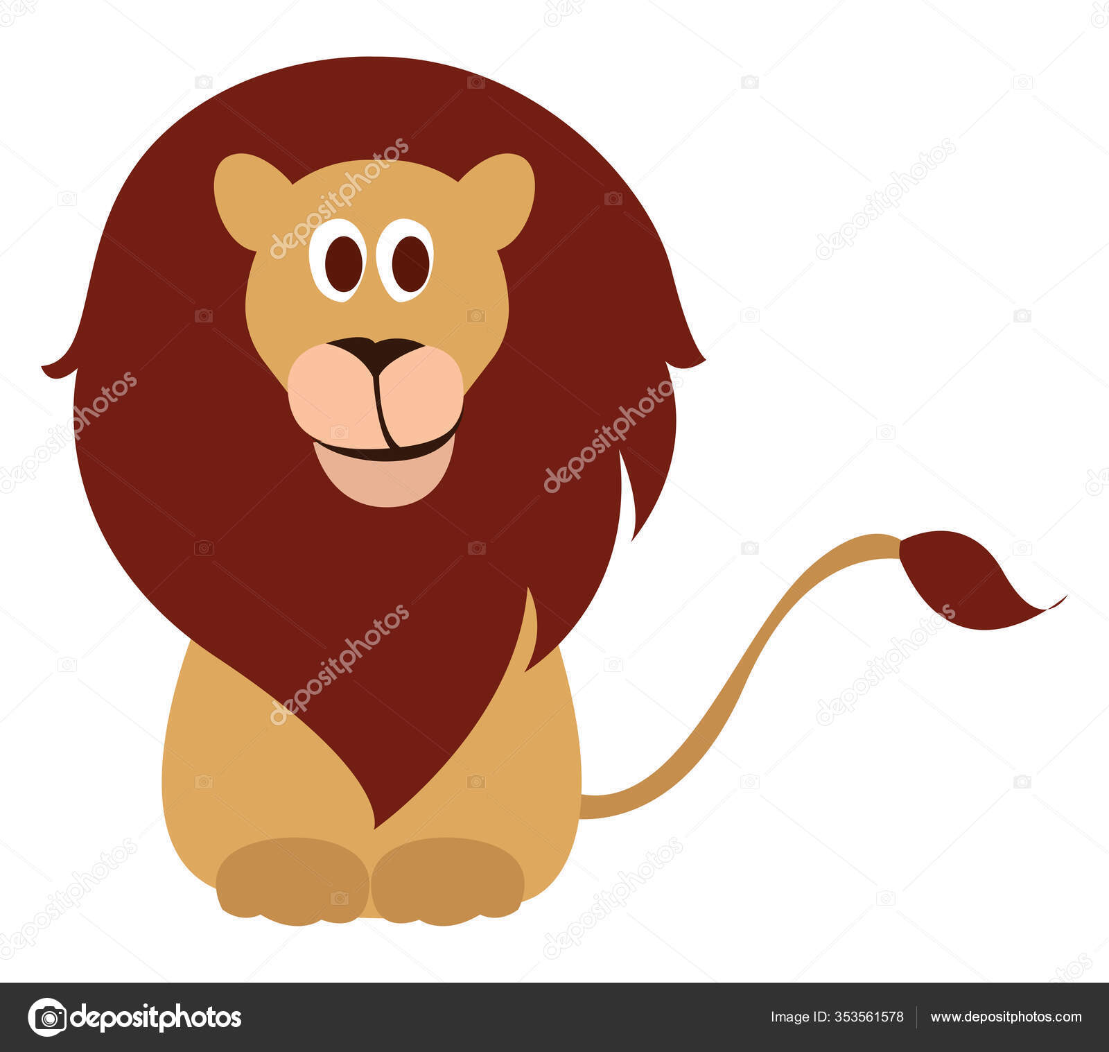 Lion Toy Illustration Vector White Background Stock Vector by ©Morphart ...