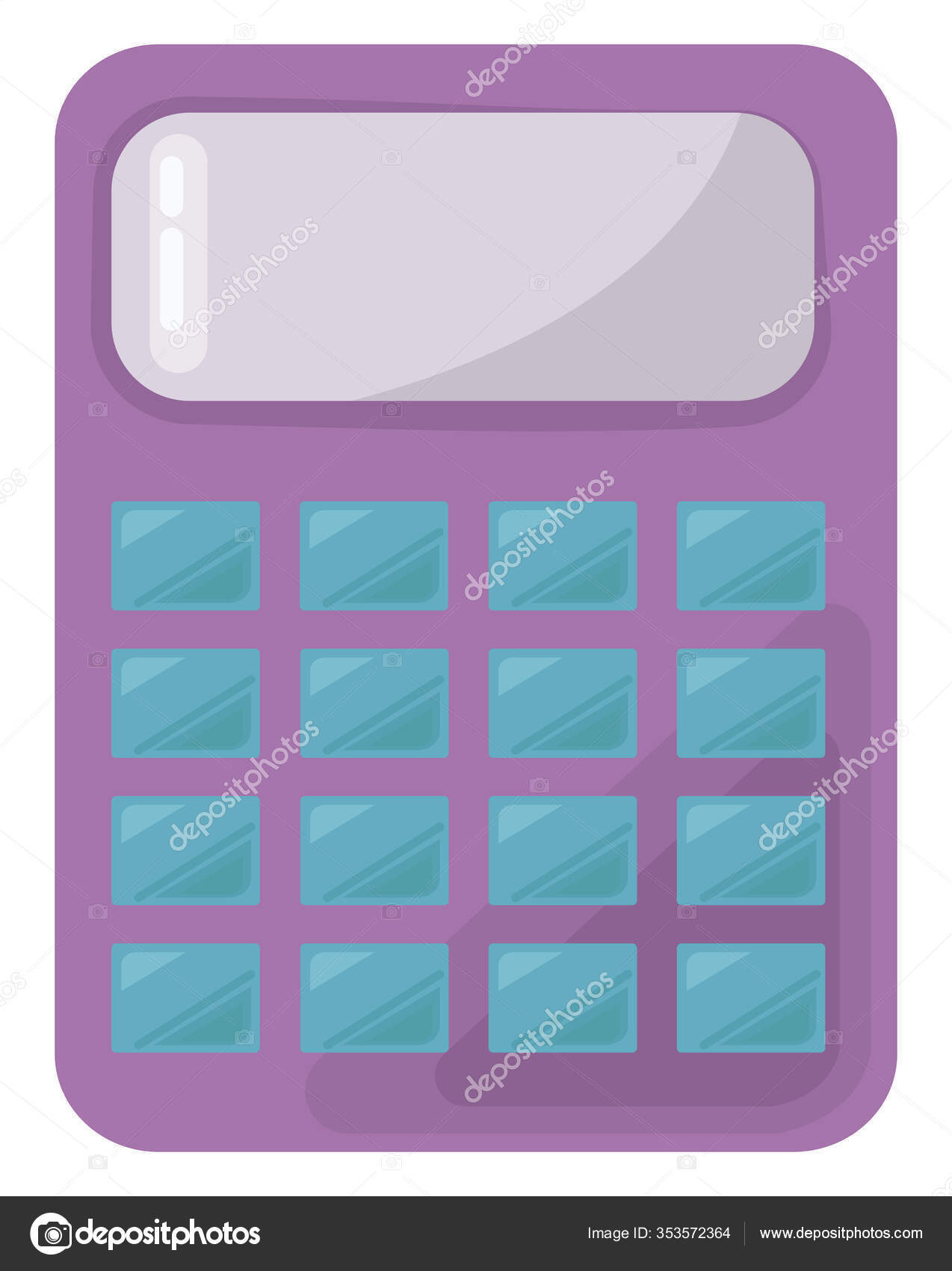 Pink Calculator Illustration Vector White Background Stock Vector by ...
