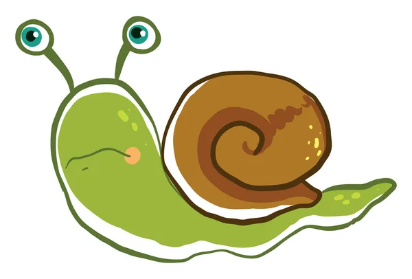 A snail crying, vector or color illustration. Stock Vector Image by ...