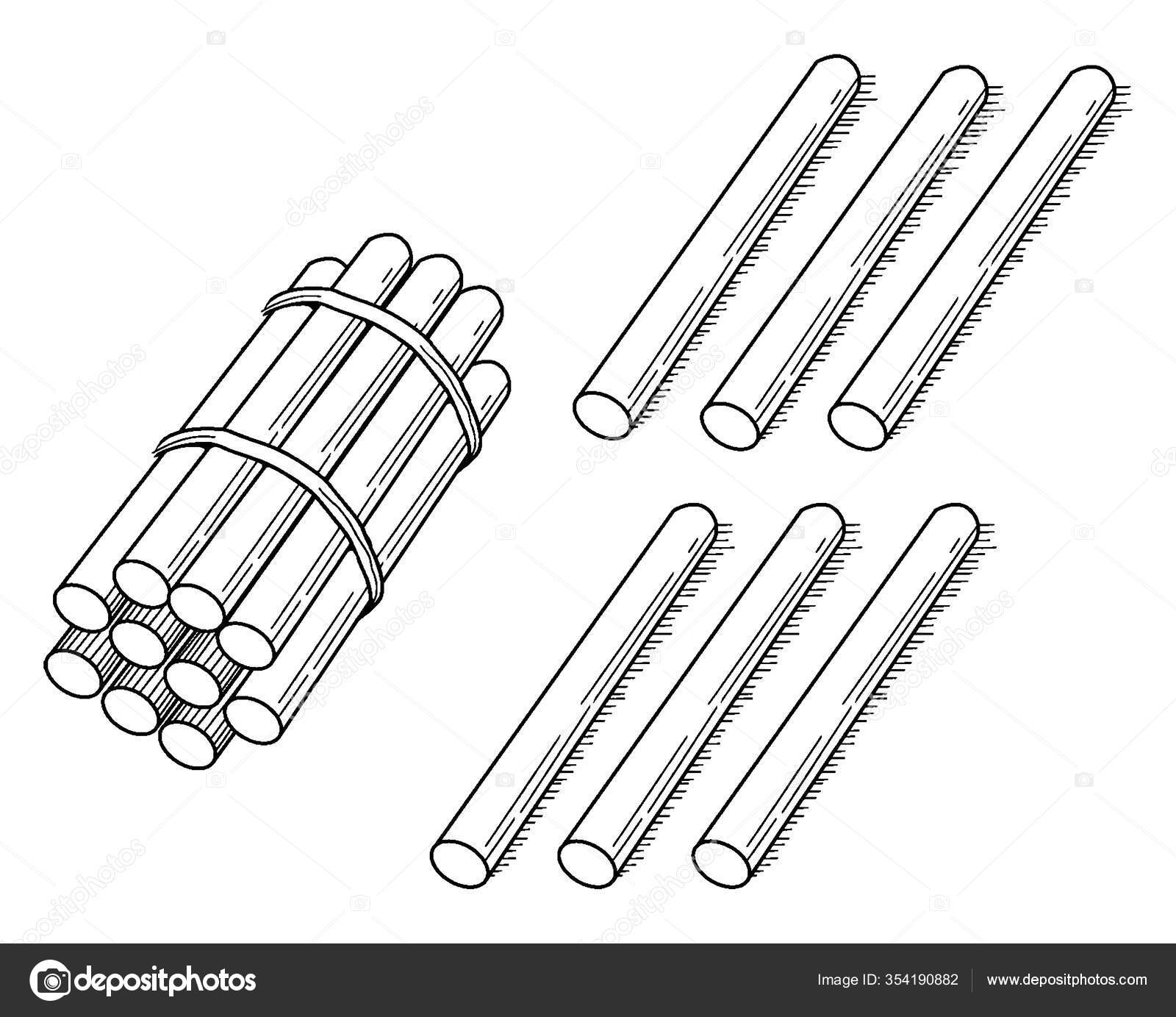Typical Representation Bundle Sticks Bundled Tens Can Used Teaching ...
