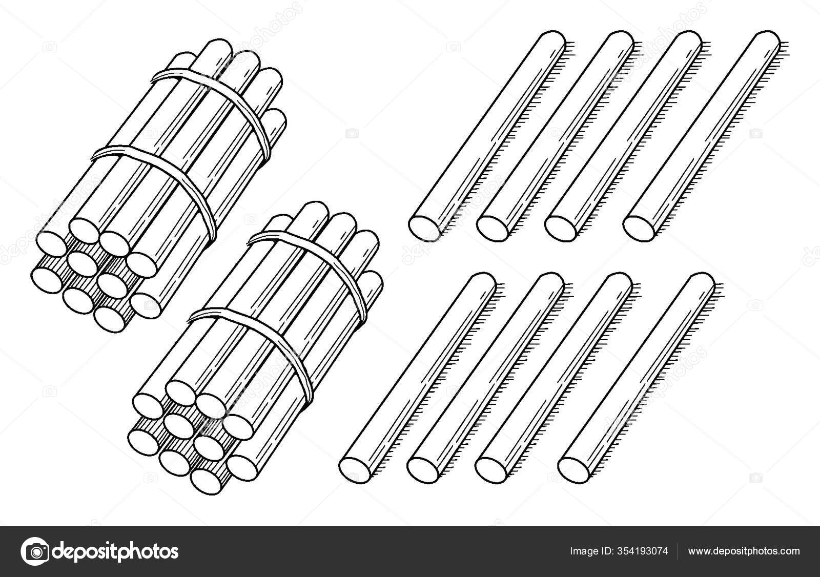 Typical Representation Bundle Sticks Bundled Tens Can Used Teaching ...
