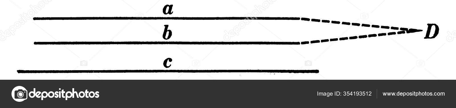 Geometric Construction Used Prove Two Straight Lines Parallel Third ...