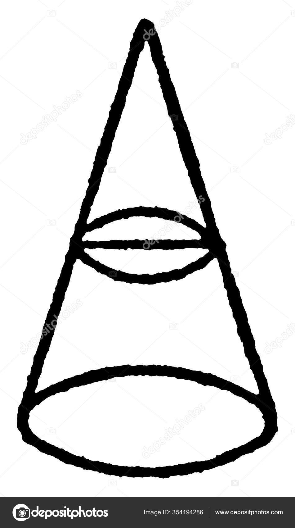 Typical Representation Intersection Plane Cone Cone Intersected Plane ...