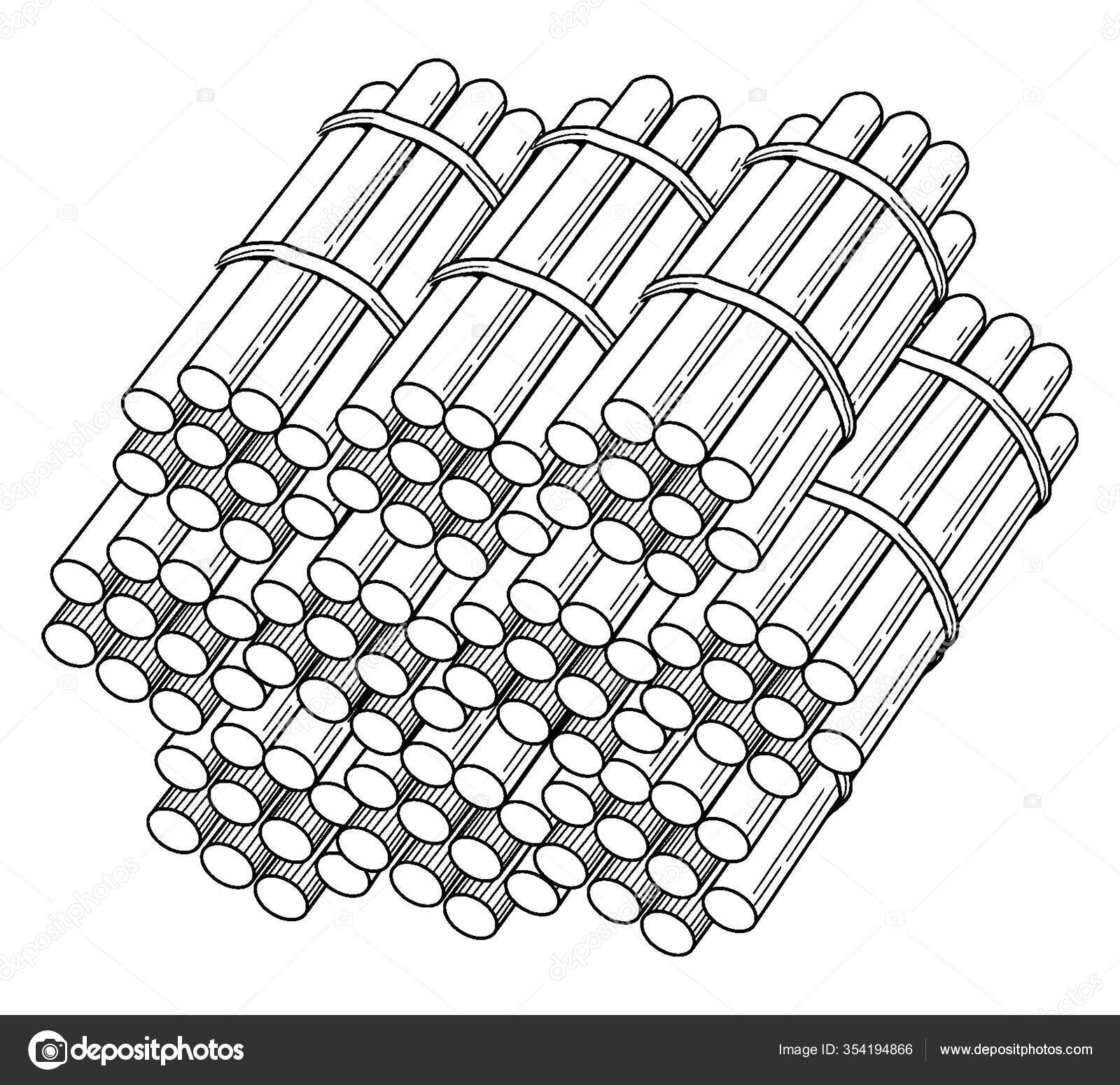 Typical Representation Bundle 100 Sticks Bundled Tens Can Used Teaching ...