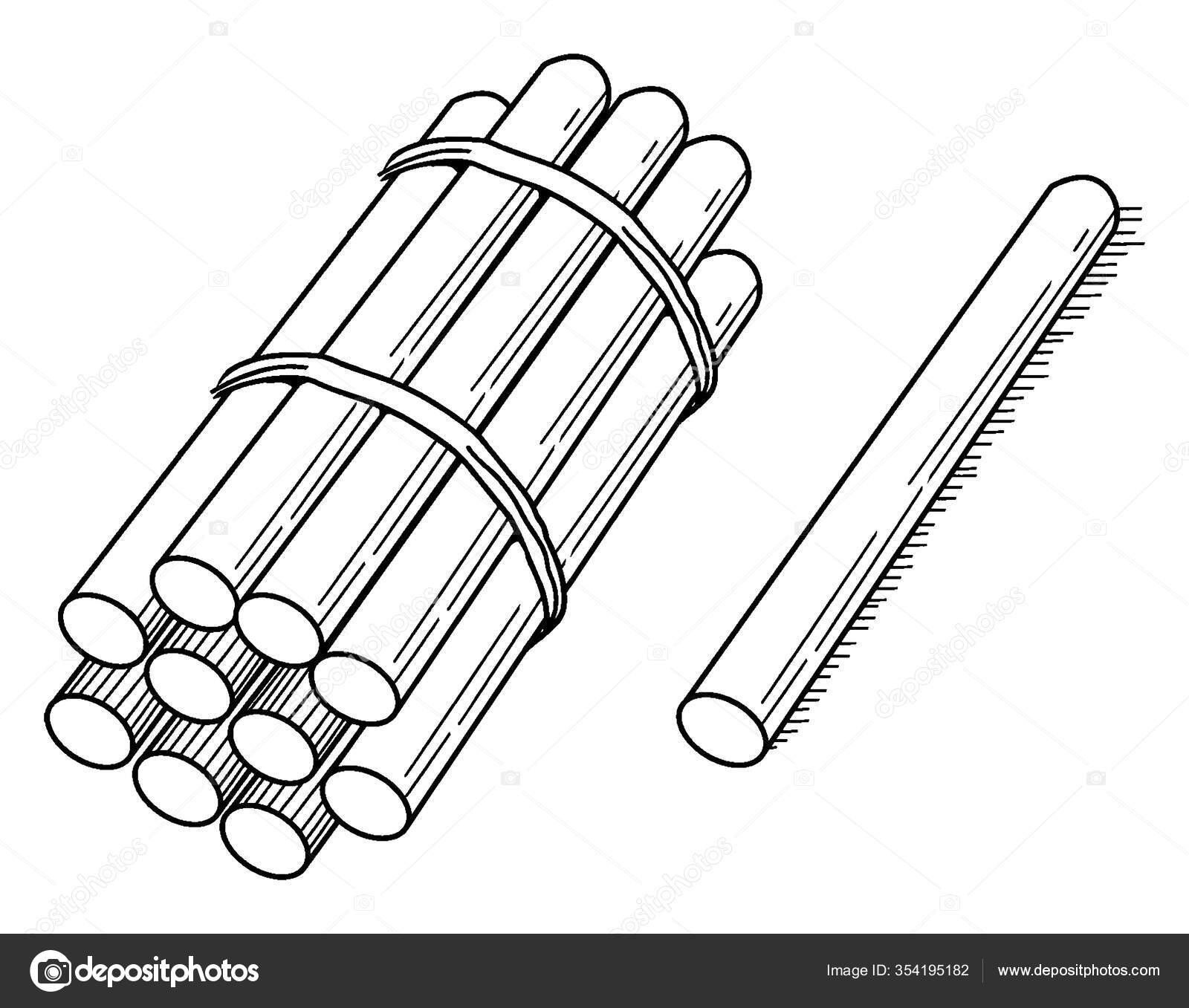 Typical Representation Bundle Sticks Bundled Tens Can Used Teaching ...