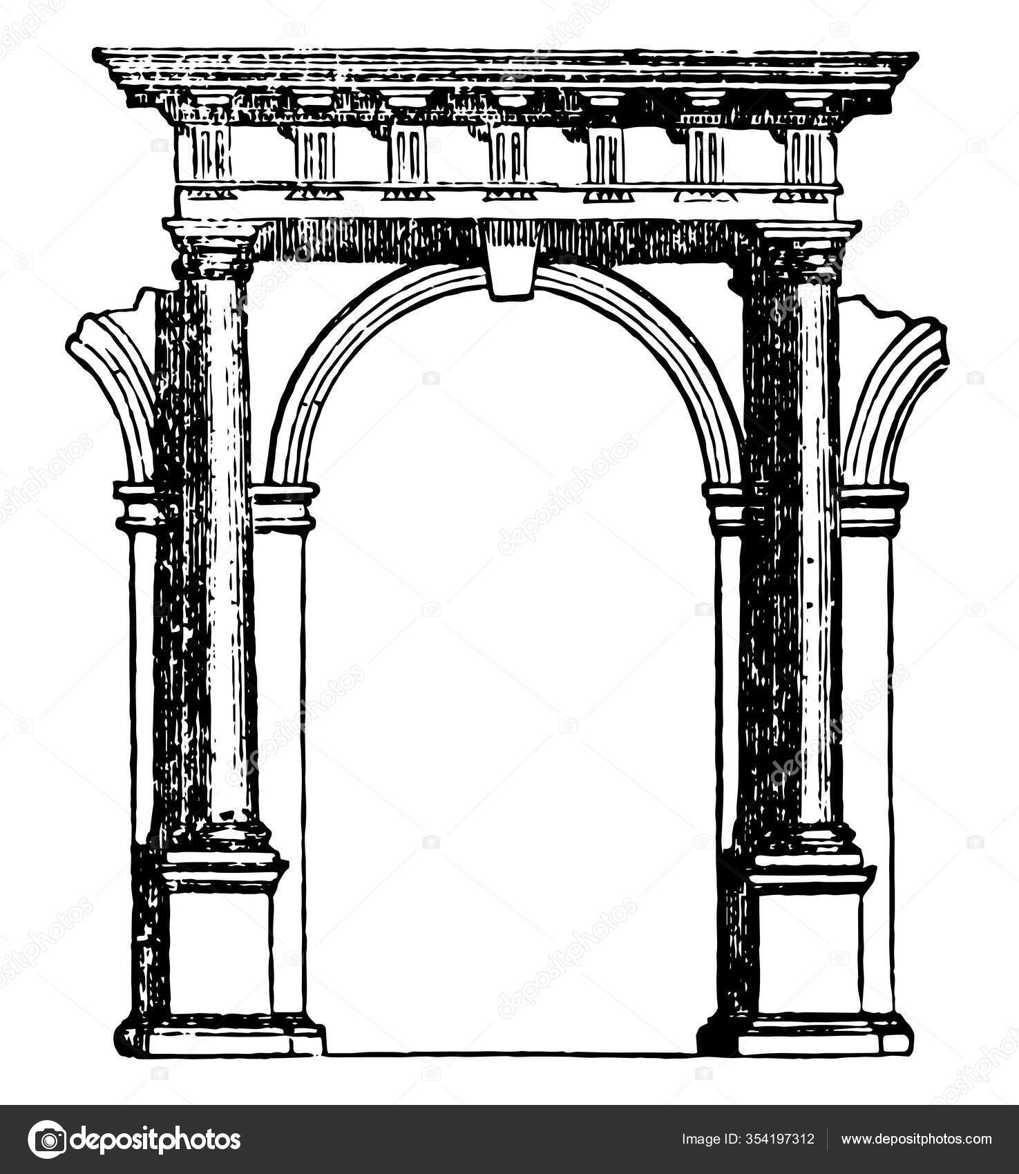 Roman Arch Drawing