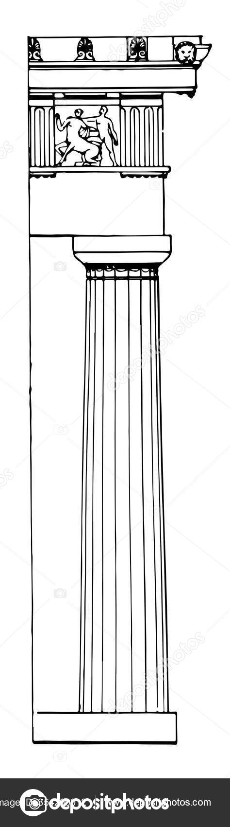 Greek Column Drawing