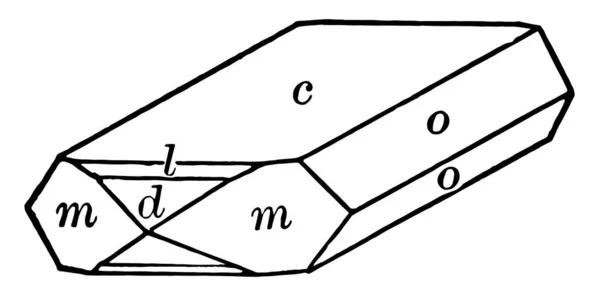 Diagram Represents Rutile Growing Titanic Iron Vintage Line Drawing ...