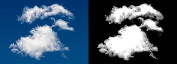 Cloud in the sky. A halftone clipping mask for gently carving out the ...