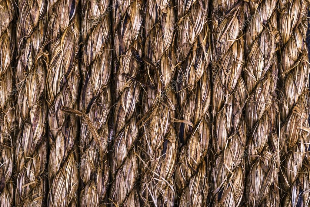 Old rope texture background, close up view — Stock Photo ...
