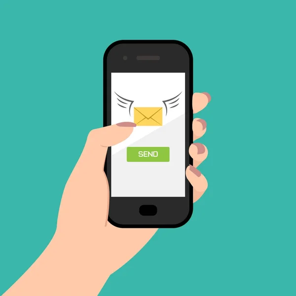 Hand holding envelope Vector Art Stock Images | Depositphotos