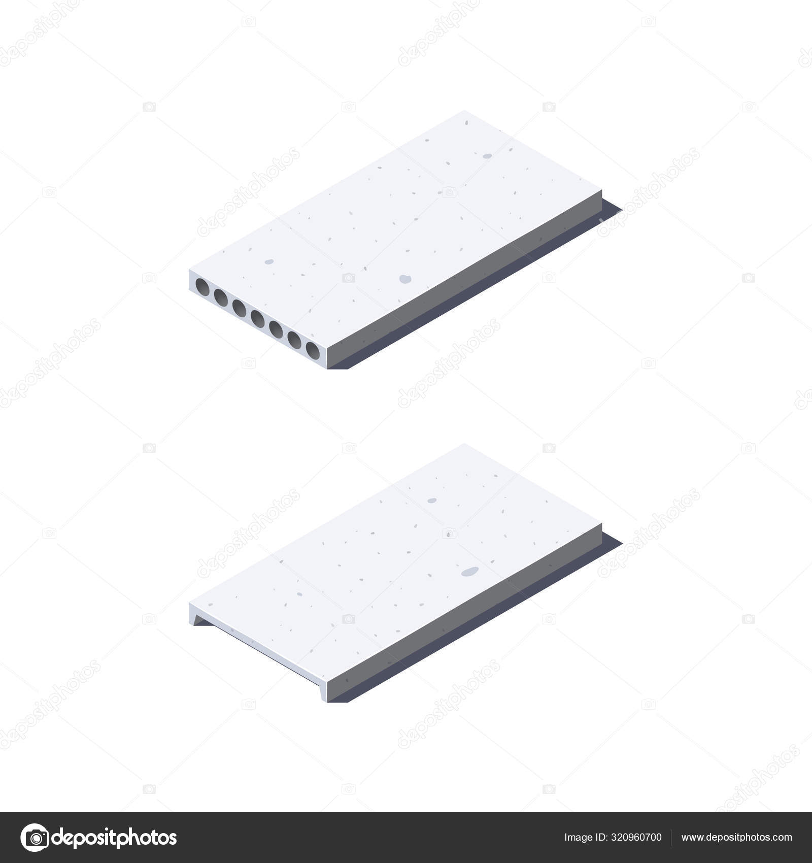 Concrete slab icon in flat style, vector Stock Vector Image by ©marina ...