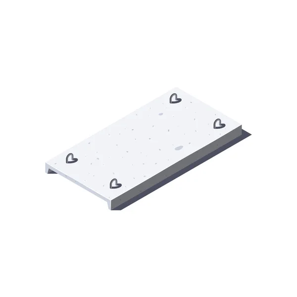 Concrete slab icon in flat style, vector Stock Vector Image by ©marina ...