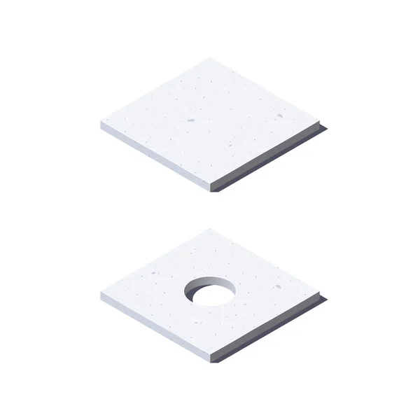 Concrete slab icon in flat style, vector Stock Vector Image by ©marina ...