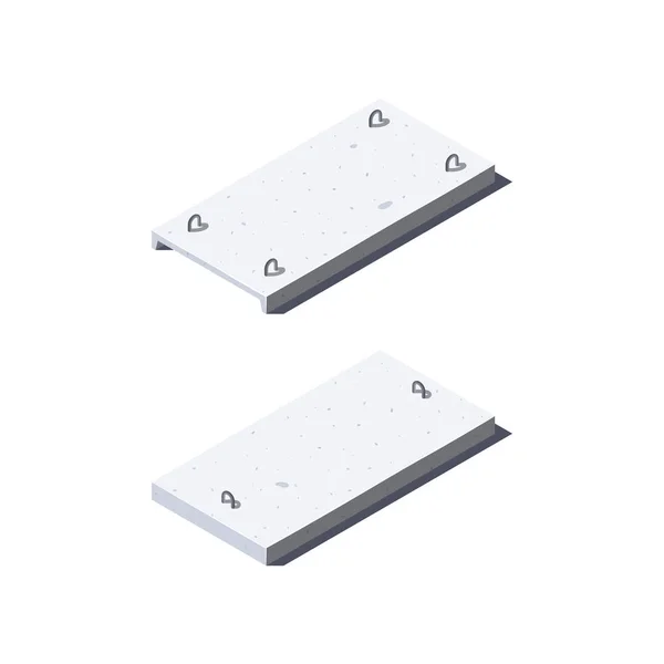 Concrete slab icon in flat style, vector Stock Vector Image by ©marina ...