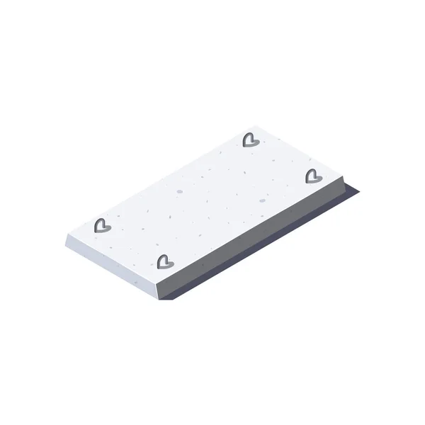 Concrete slab icon in flat style, vector Stock Vector Image by ©marina ...