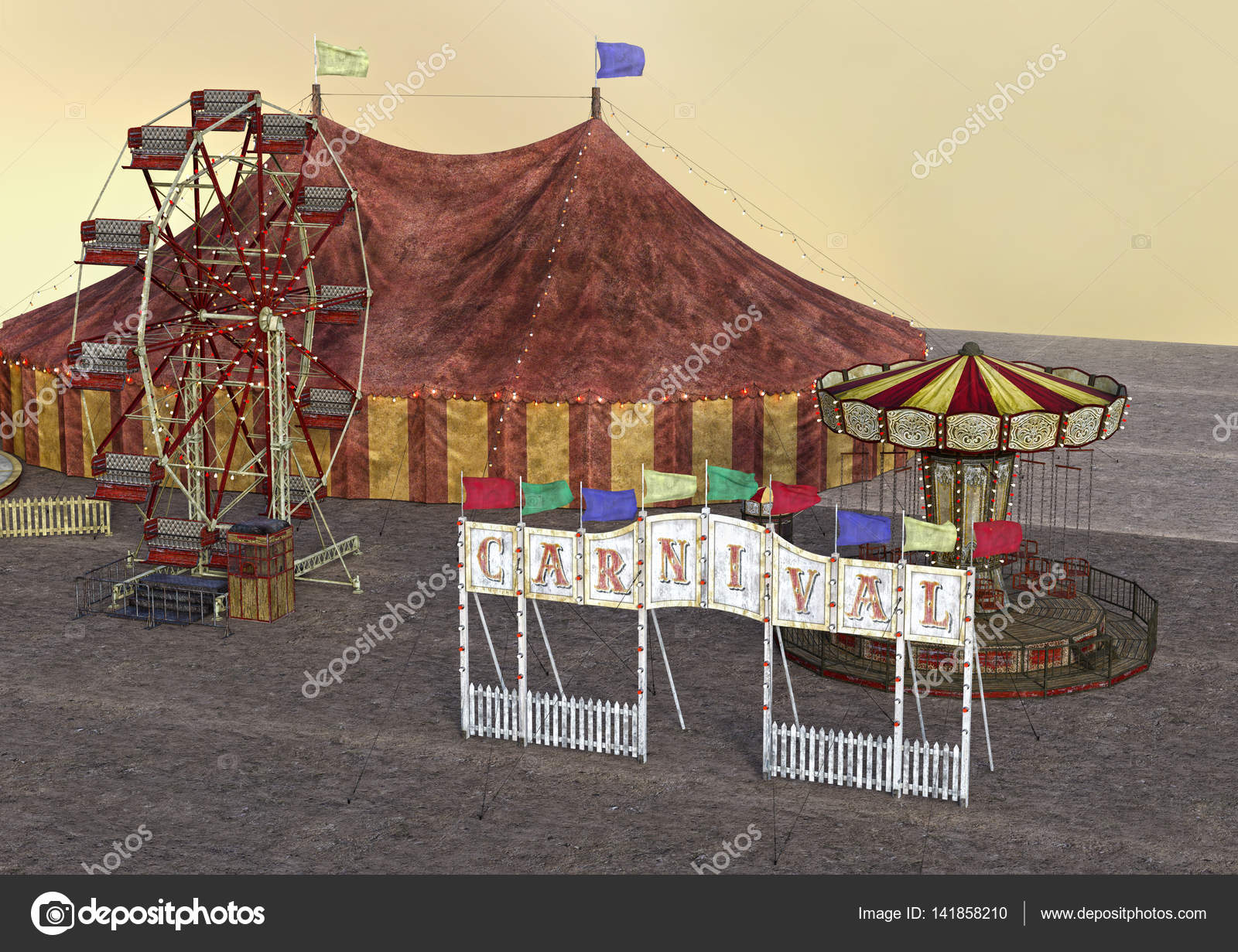 3D Rendering Carnival Stock Photo by ©PhotosVac 141858210