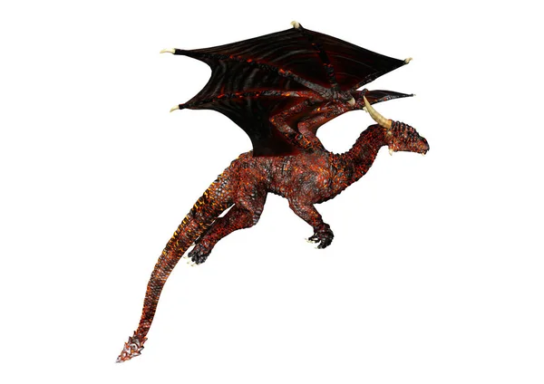 3D Rendering Fairy Tale Dragon on White ⬇ Stock Photo, Image by ...