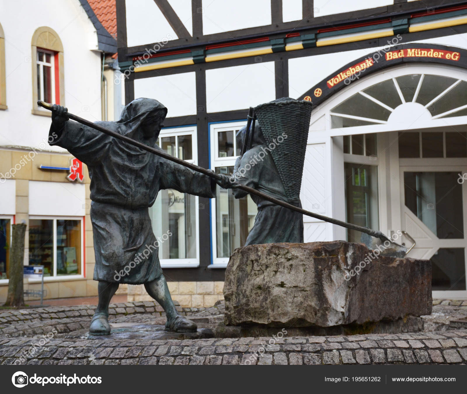 Sculptures Front Rathaus Bad Munder Germany ⬇ Stock Photo, Image by ...