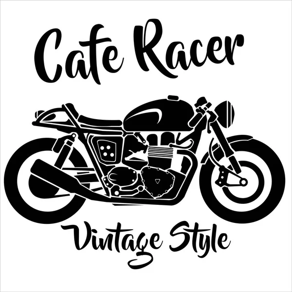 Cafe Racer Logo Motor Cycle Cafe Racer Logo Design Stock Vector
