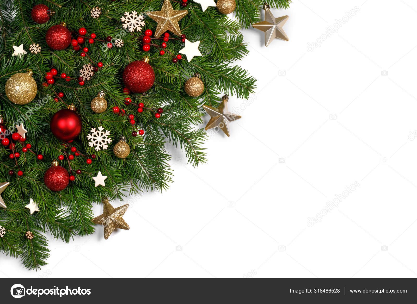 Christmas decoration frame — Stock Photo © yellow2j #318486528