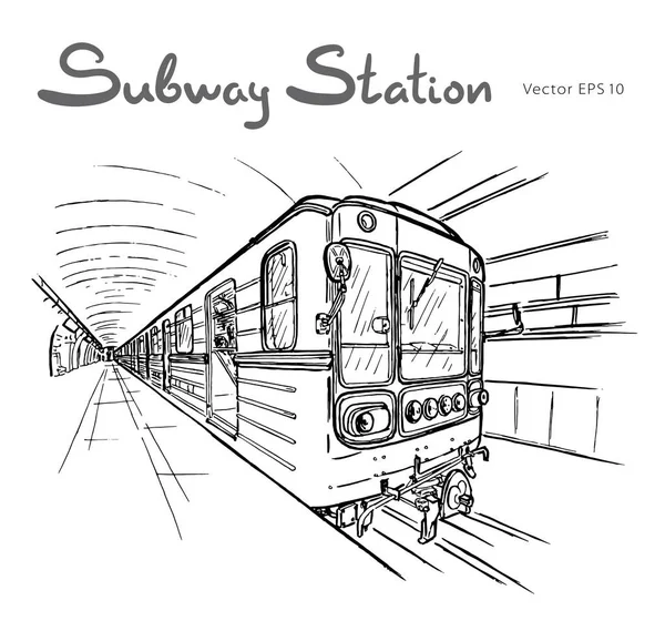 Subway Train Front Drawing
