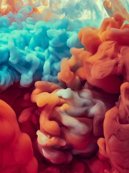 Paint splashes in water - Stock Image - Everypixel