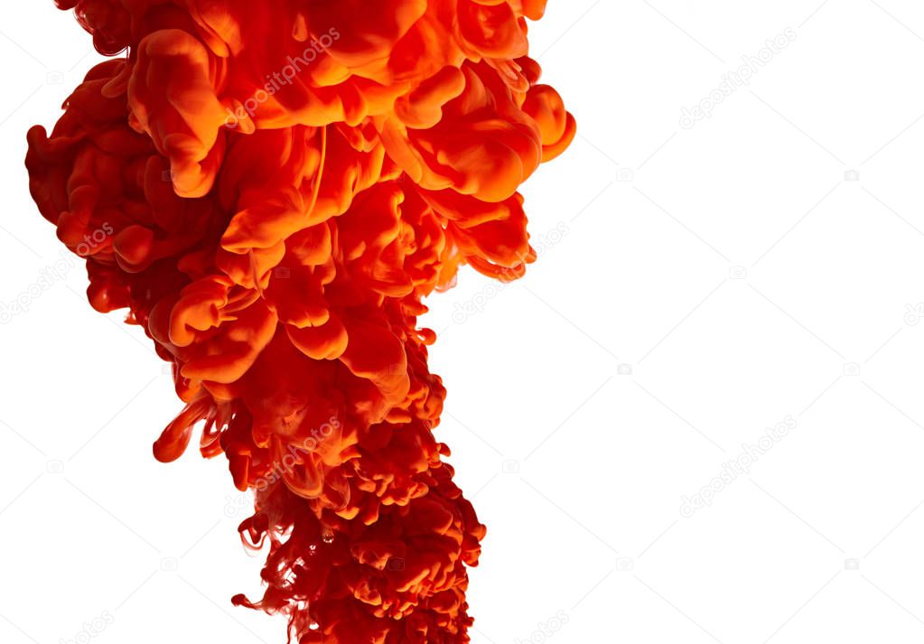 Red ink drop in water — Stock Photo © Nik_Merkulov #150808118