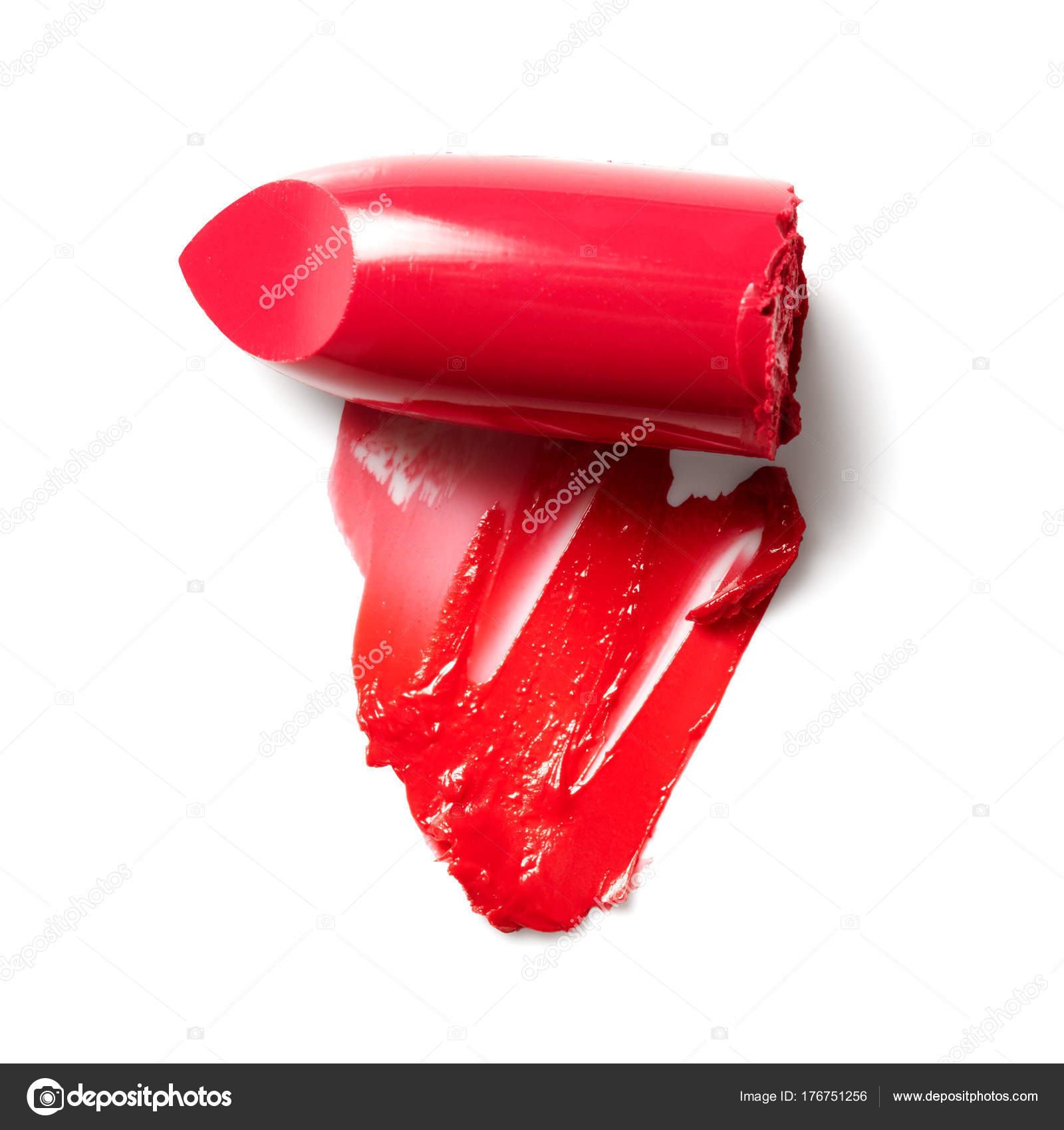 Lipstick and lipstick smear — Stock Photo © Nik_Merkulov #176751256
