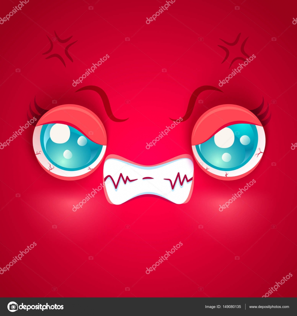 Kawaii angry face. Stock Vector Image by ©serazetdinov #149080135