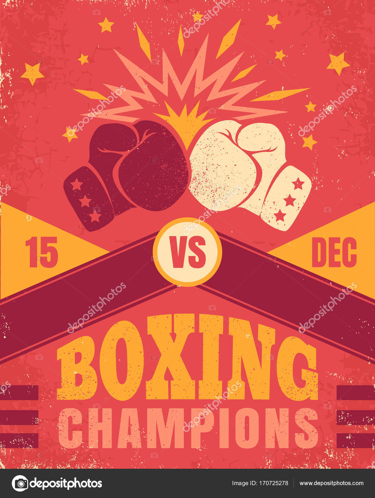 Vintage poster for a boxing Stock Vector Image by ©serazetdinov #170725278
