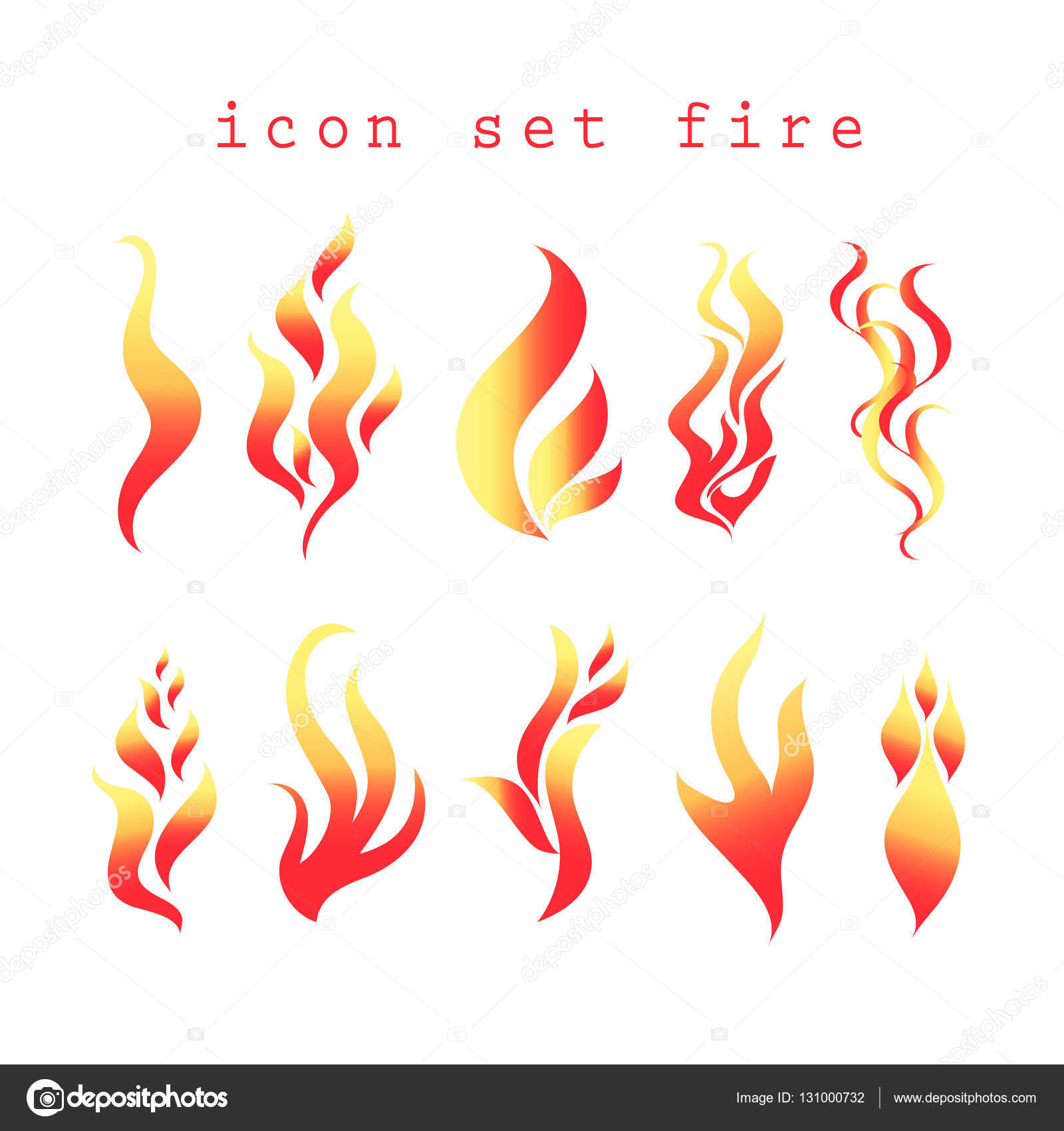 Vector símbolos de fuego Vector de stock por ©tanor 131000732