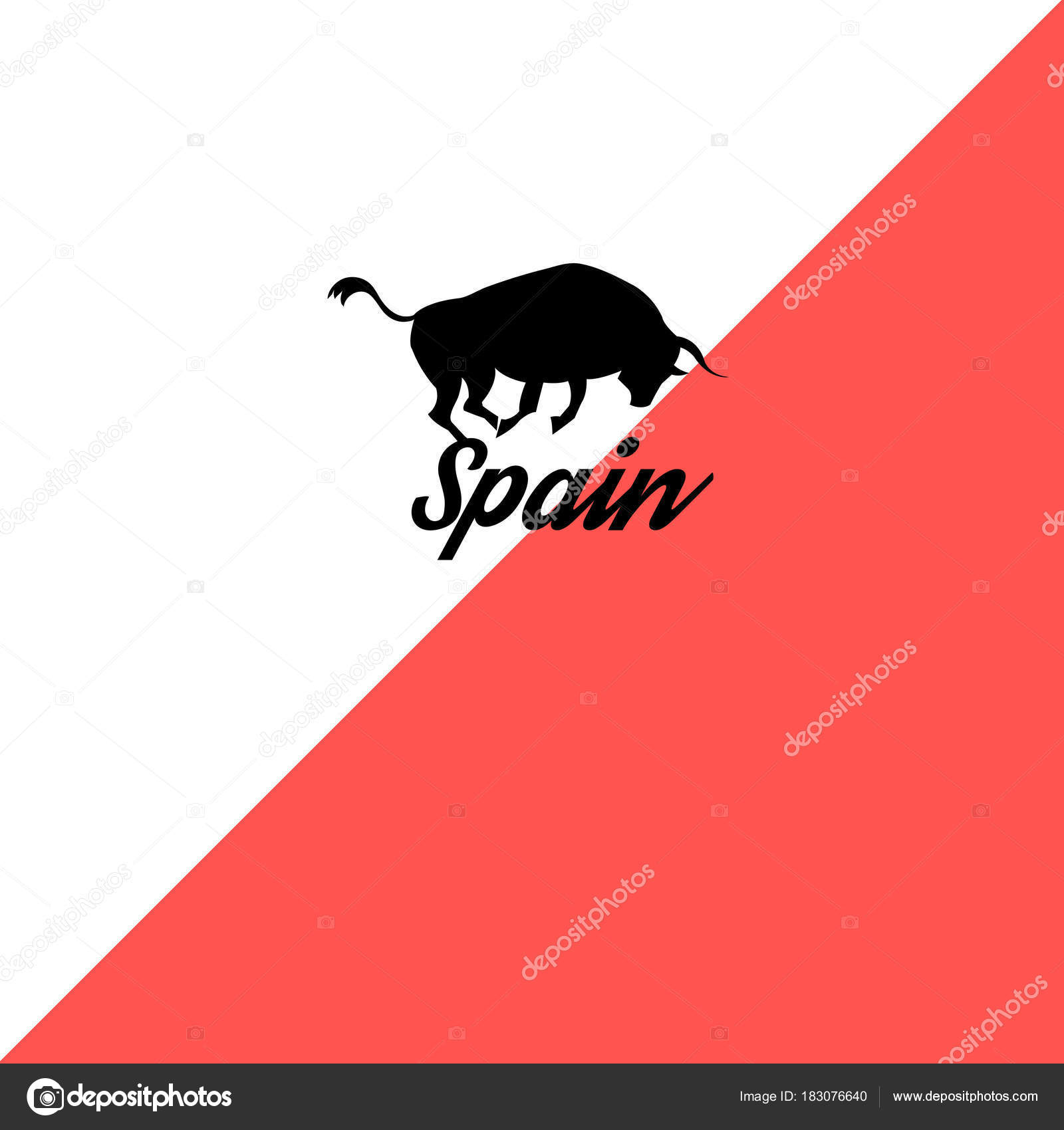 Vector bull sign of Spain Stock Vector Image by ©tanor #183076640