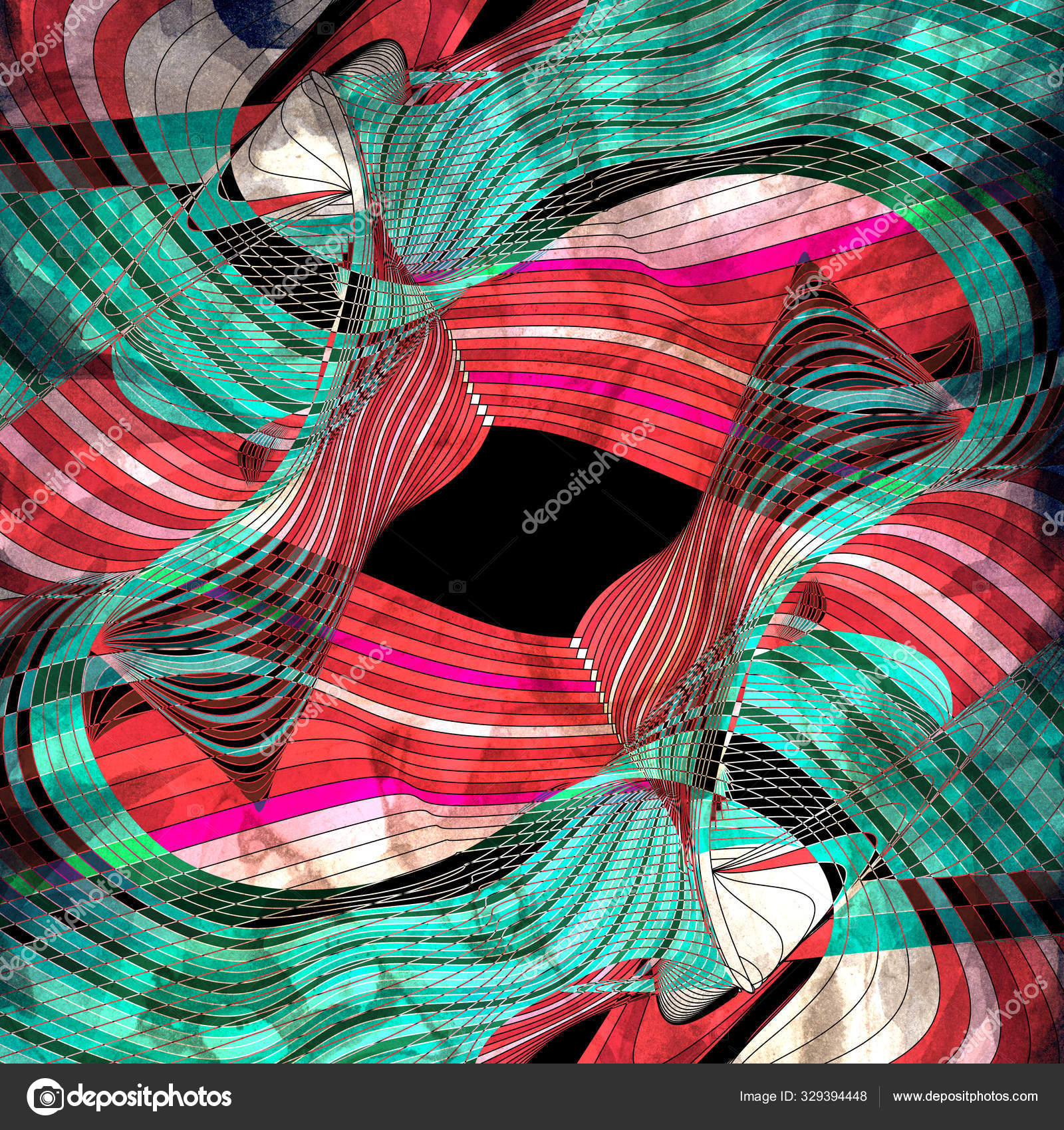 Abstract modern background with wavy Stock Photo by ©tanor 329394448