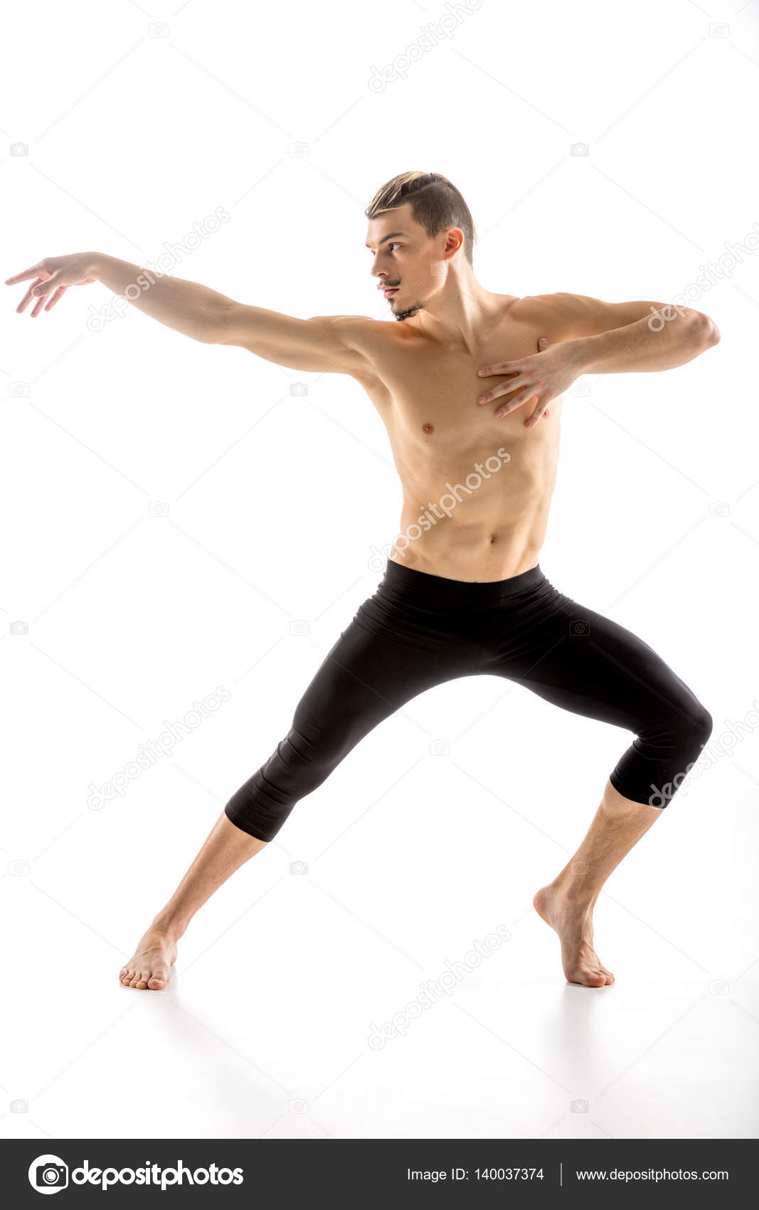 Young man dancing Stock Photo by ©OlgaZakrevskaya 140037374