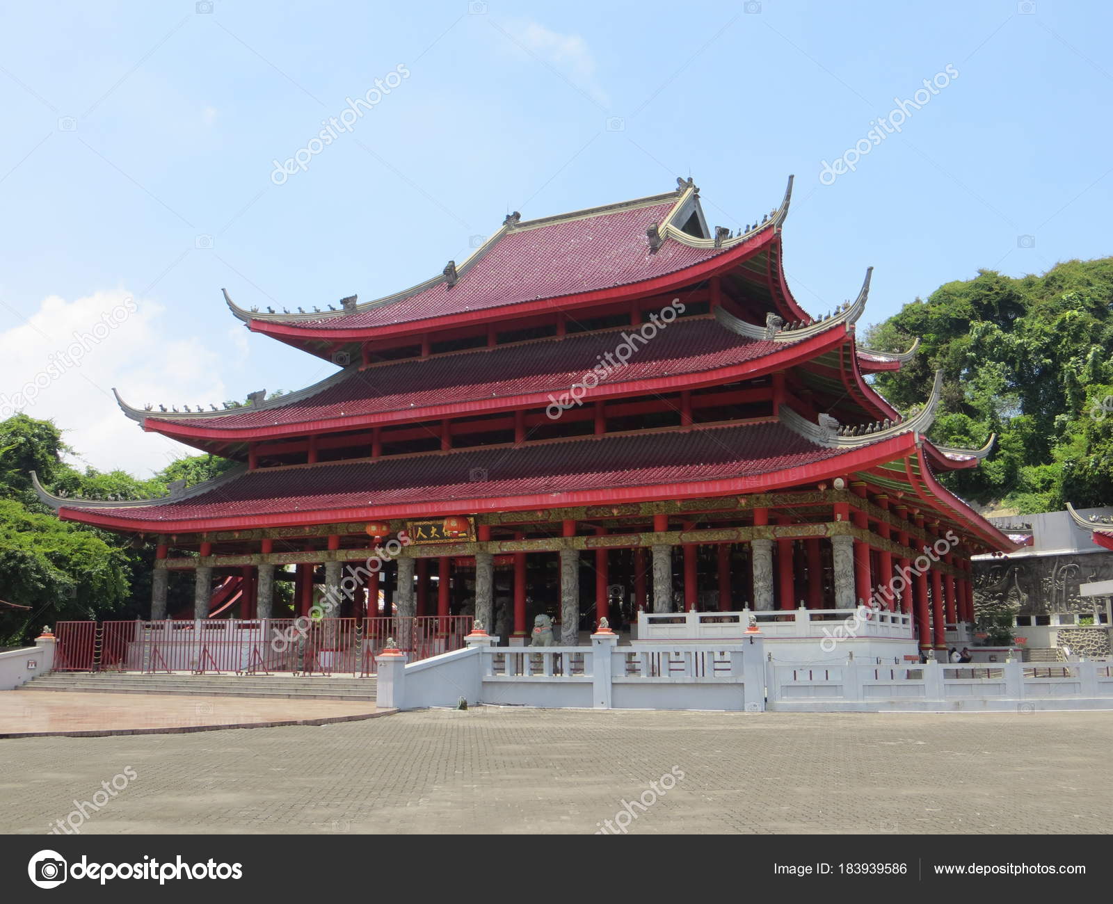 Semarang Indonesia February 2018 Sam Poo Kong Temple Gedung Batu ...