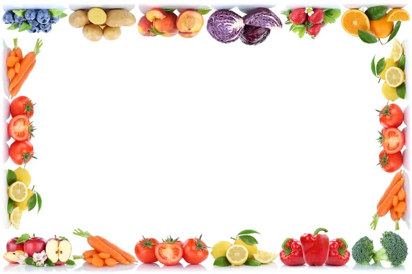 Fruit vegetable border Stock Photos, Royalty Free Fruit vegetable ...