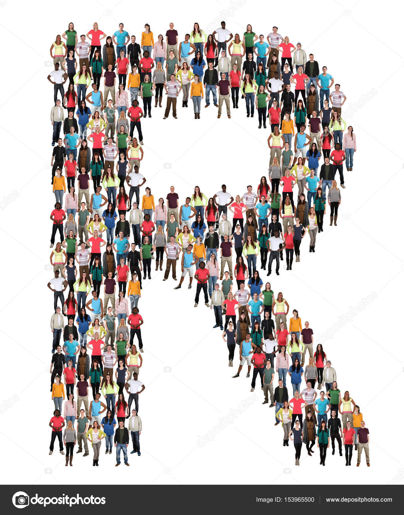 Letter R alphabet group of people Stock Photo by ©Boarding2Now 153965500