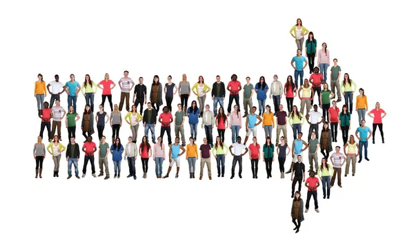 Group of people direction arrow success team teamwork organizati Stock ...