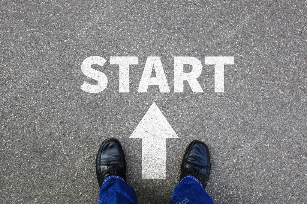 Empezar a partir de comenzar negocio empresario concepto de trabajo 2023