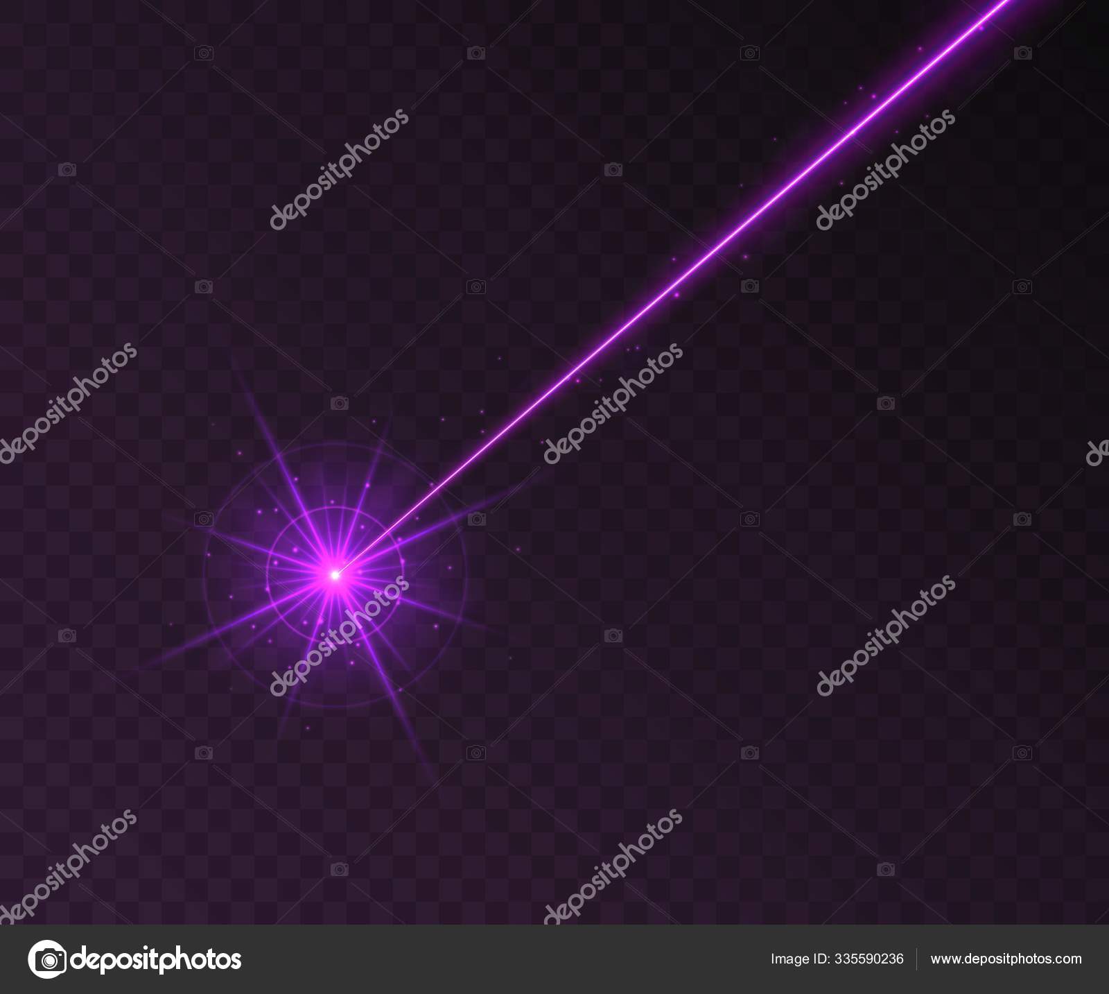 Purple Laser Beam