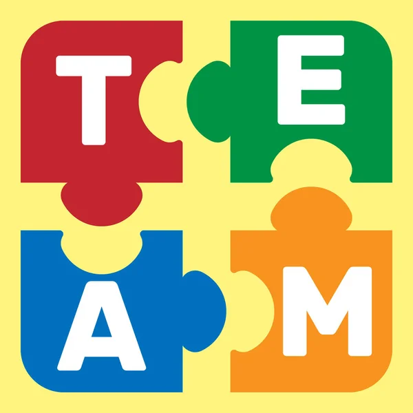 Team puzzle — Stock Vector © scusi0-9 #2923766