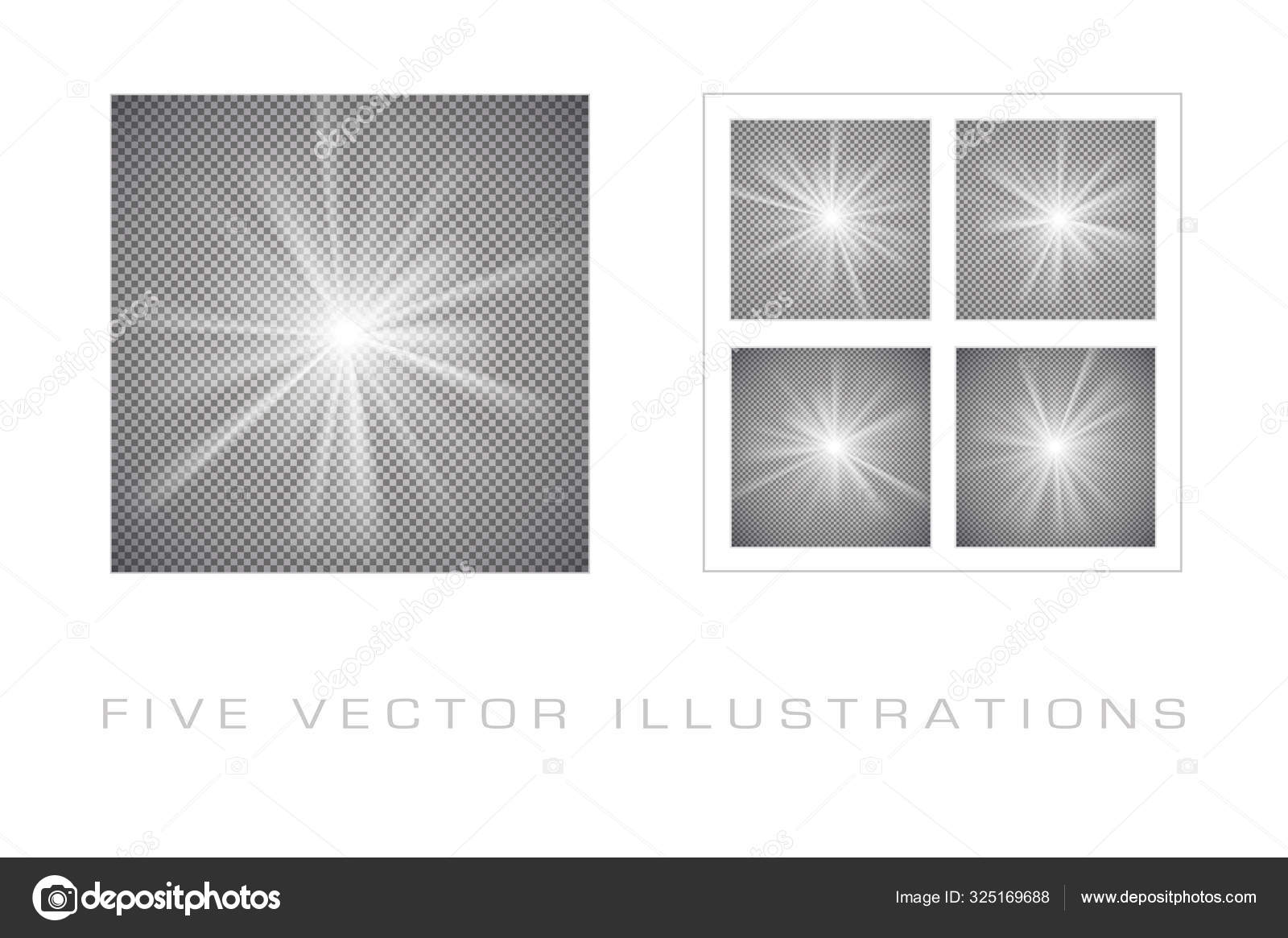 Light effects on transparent background Stock Vector by ©majcot 325169688