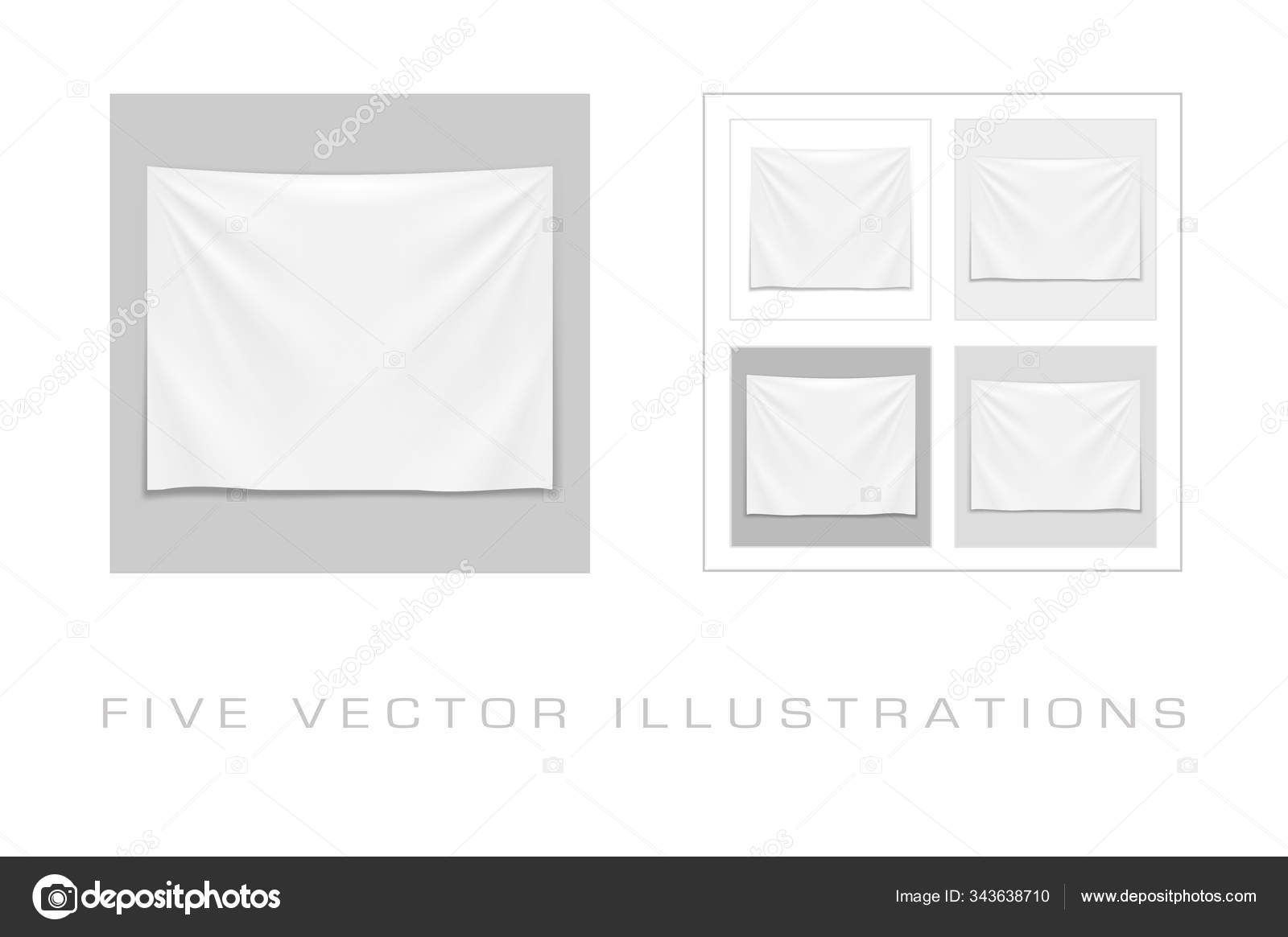 Fabric cloth texture with shadow Stock Vector Image by ©majcot #343638710