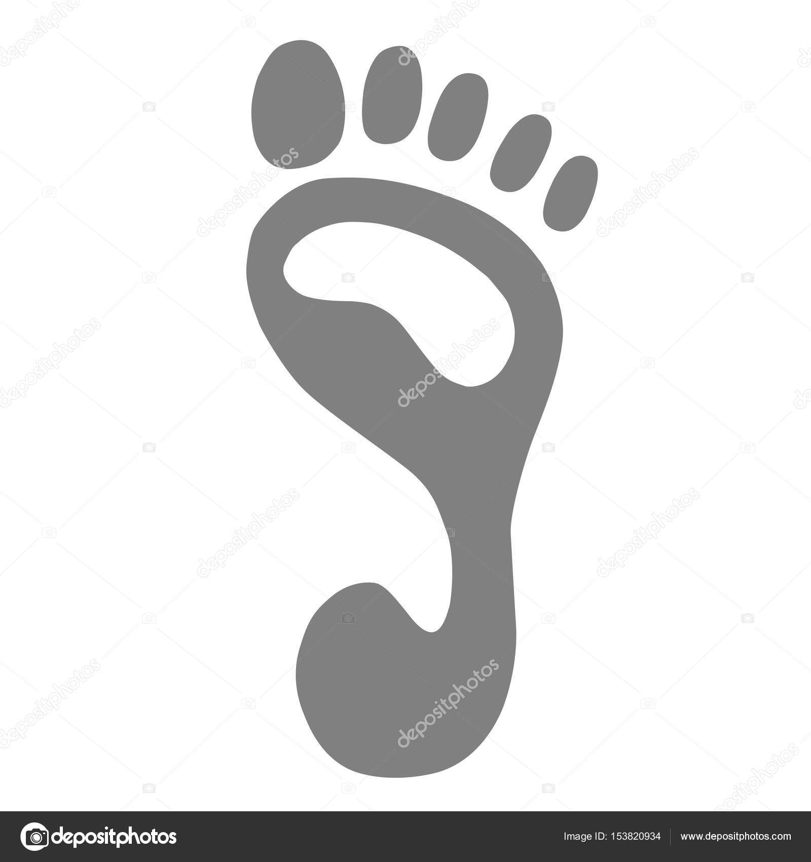 Human footprint icon Stock Vector by ©ARTSHOTPHOTO 153820934
