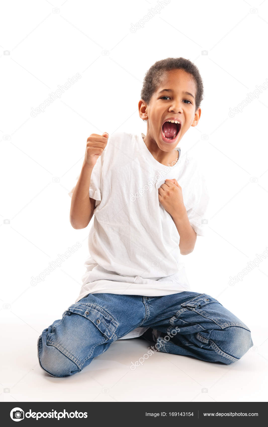 Young Happy Boy, Shouting — Stock Photo © nullplus #169143154